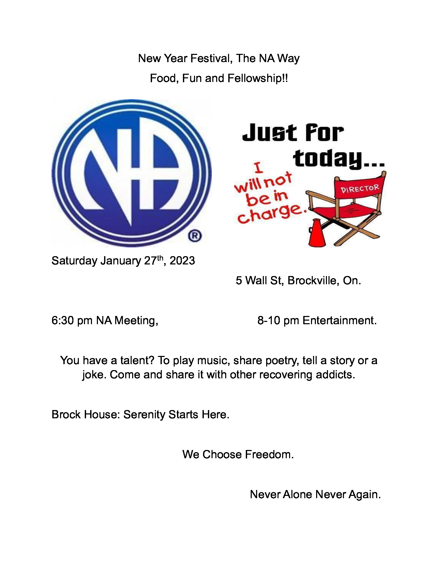 Narcotics Anonymous Ottawa — Events